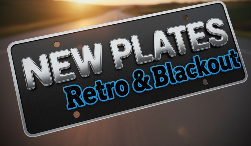 Wisconsin Drivers Get Stunning New Retro and Blackout Plate Options