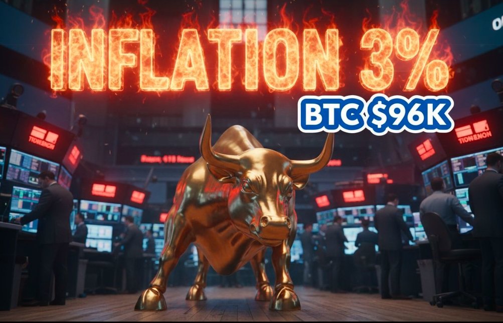Inflation Spikes to 3% as Bitcoin Smashes $95k Barrier